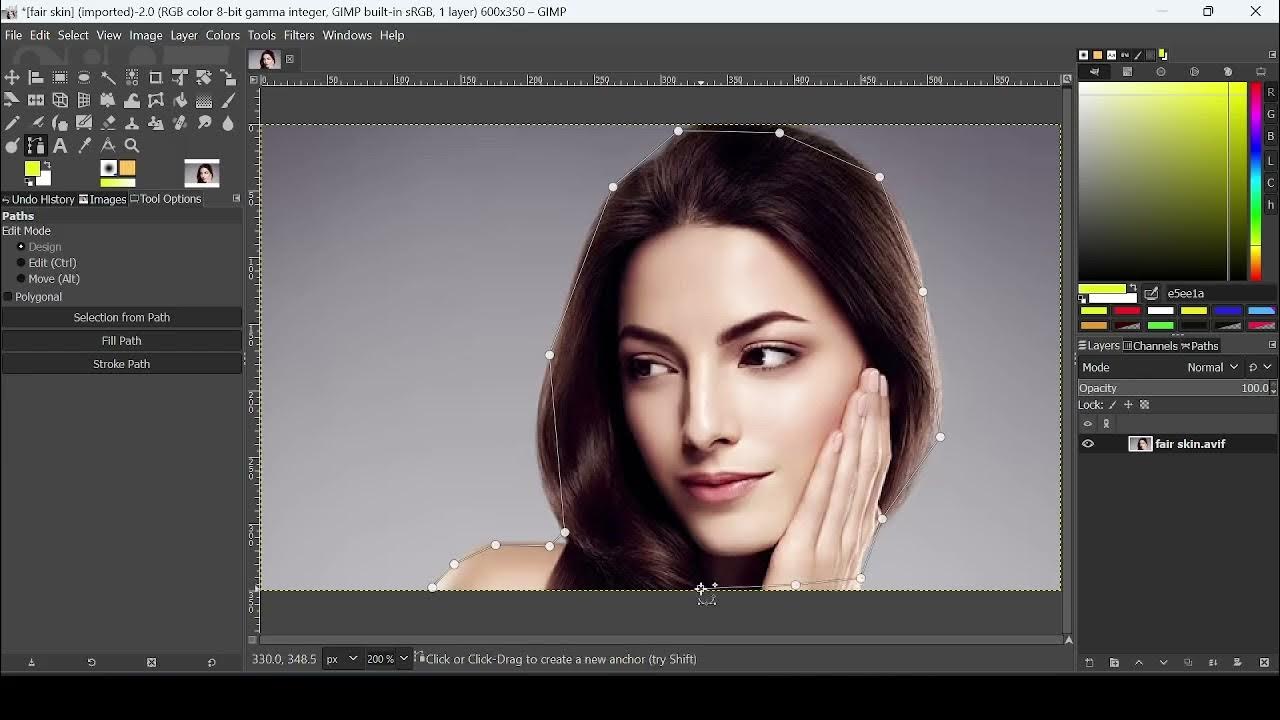 video 9 Path tool in GIMP - YouTube