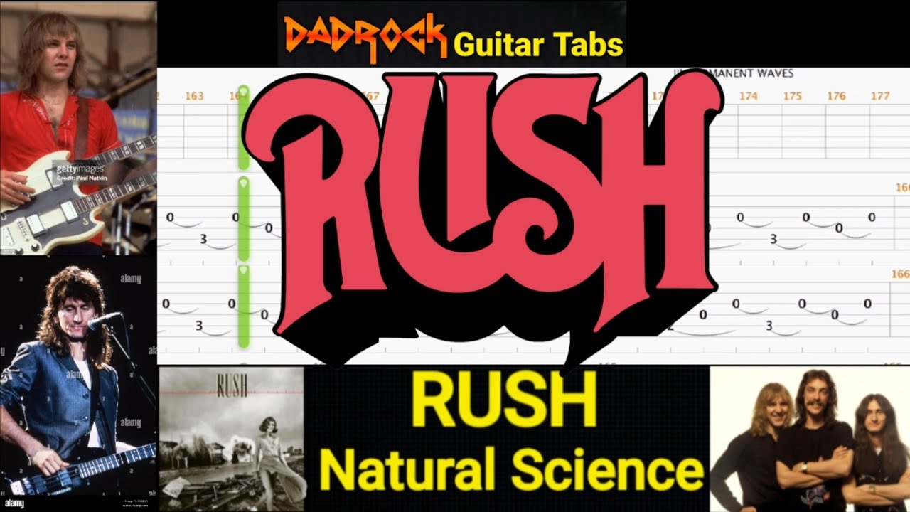 Natural Science - RUSH - Guitar + Bass TABS Lesson (Request) - YouTube