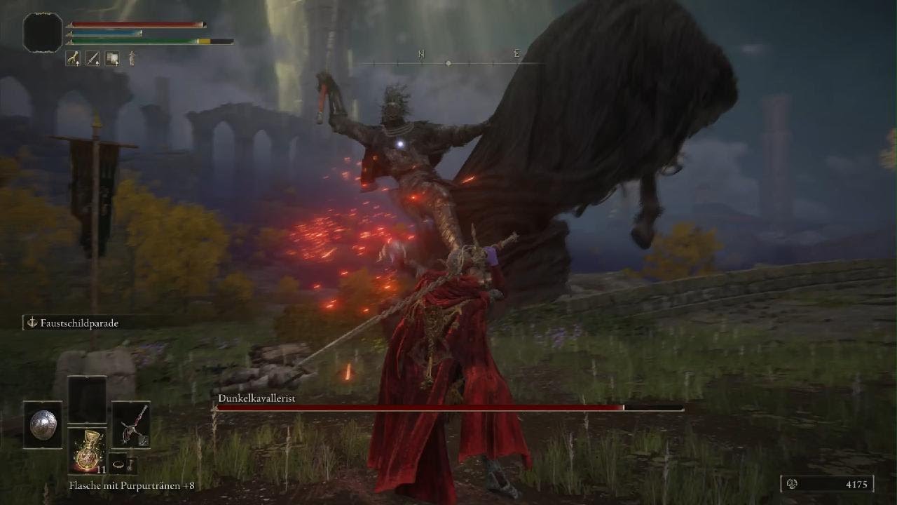 ELDEN RING Nights Cavalry Limgrave Parry Only - YouTube