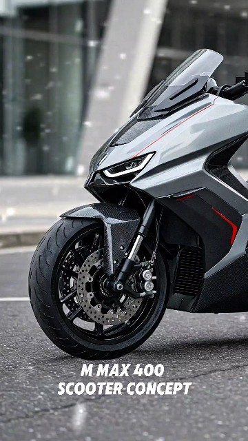 MMAX Turbo 400 Maxi Scooter CONCEPT #shots - YouTube