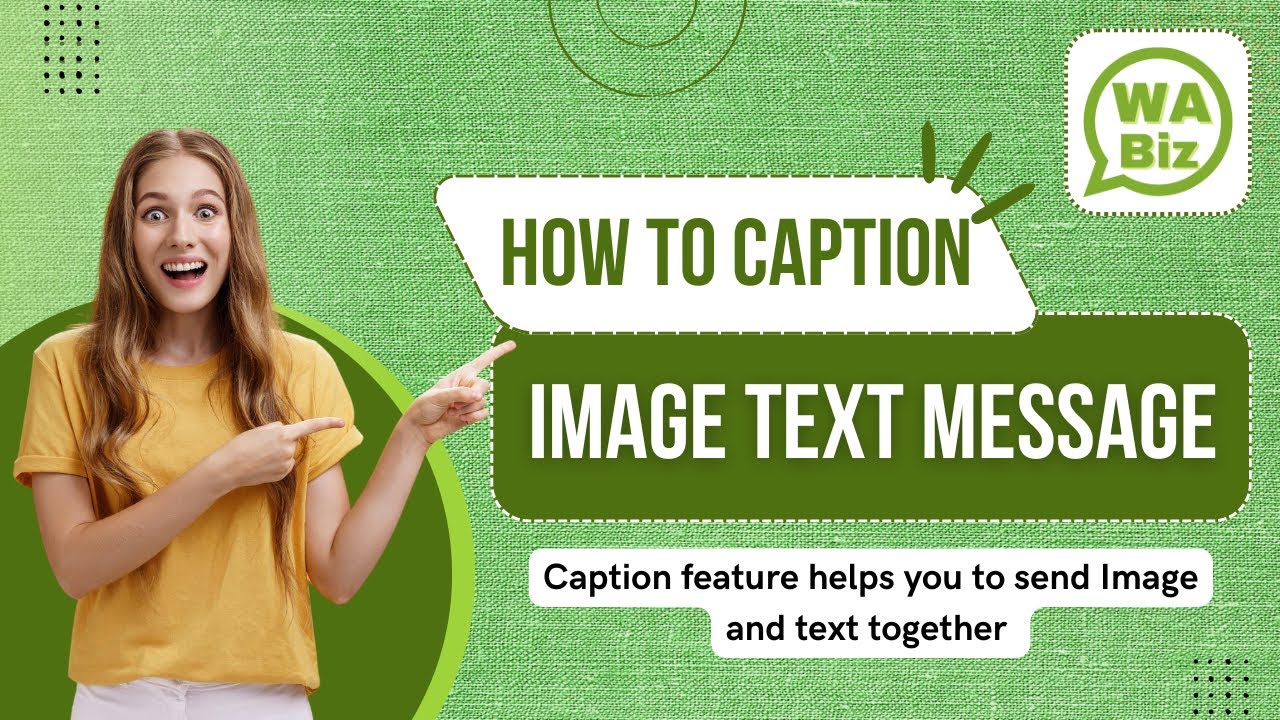 Image Text Caption feature - WA Biz Sender - YouTube