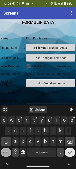 Cara Membuat Formulir Data Di MIT App Inventor - YouTube