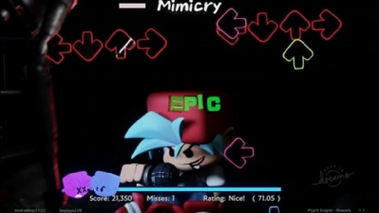 Fnf vs The Mimic mod in Dreams - YouTube