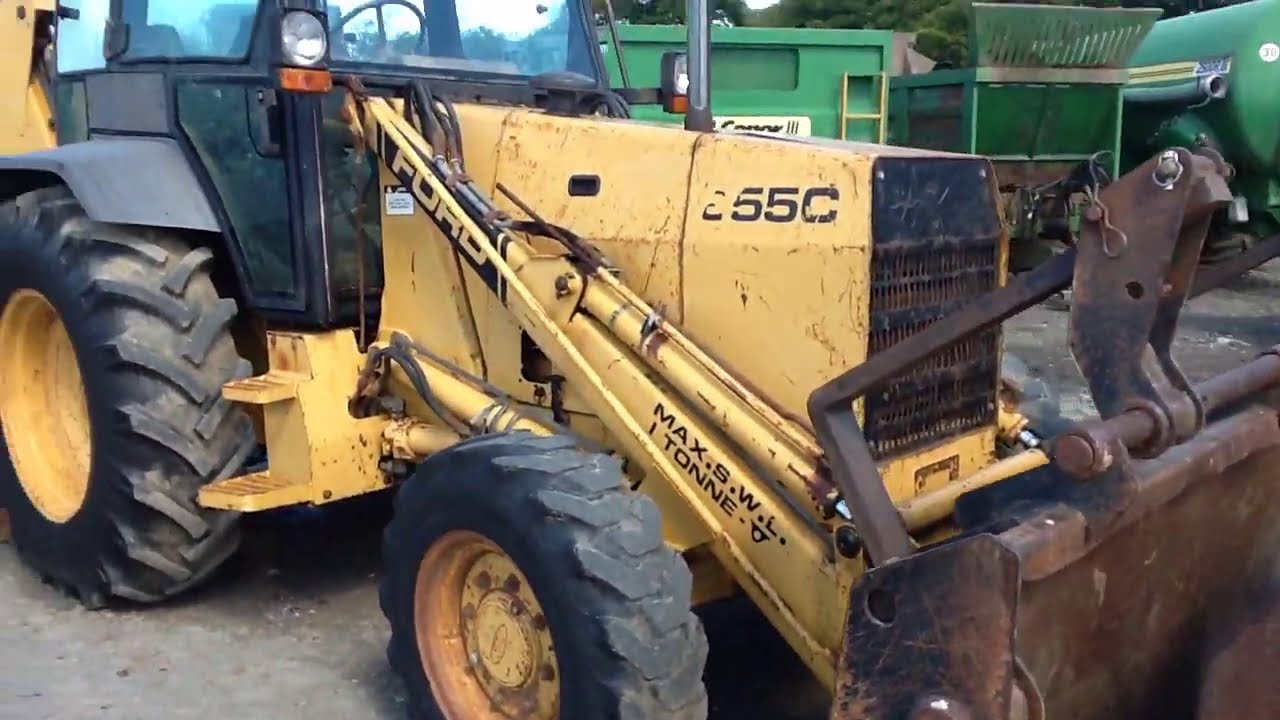 Ford 655C 4x4 Wheeled Digger - YouTube