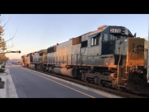 ?CSXT? 758 GE ES44AH,7909 GE CW40-8,2478 EMD SD50-2 Leads Q471-18 SB Pulling Hard In Fay NC ...