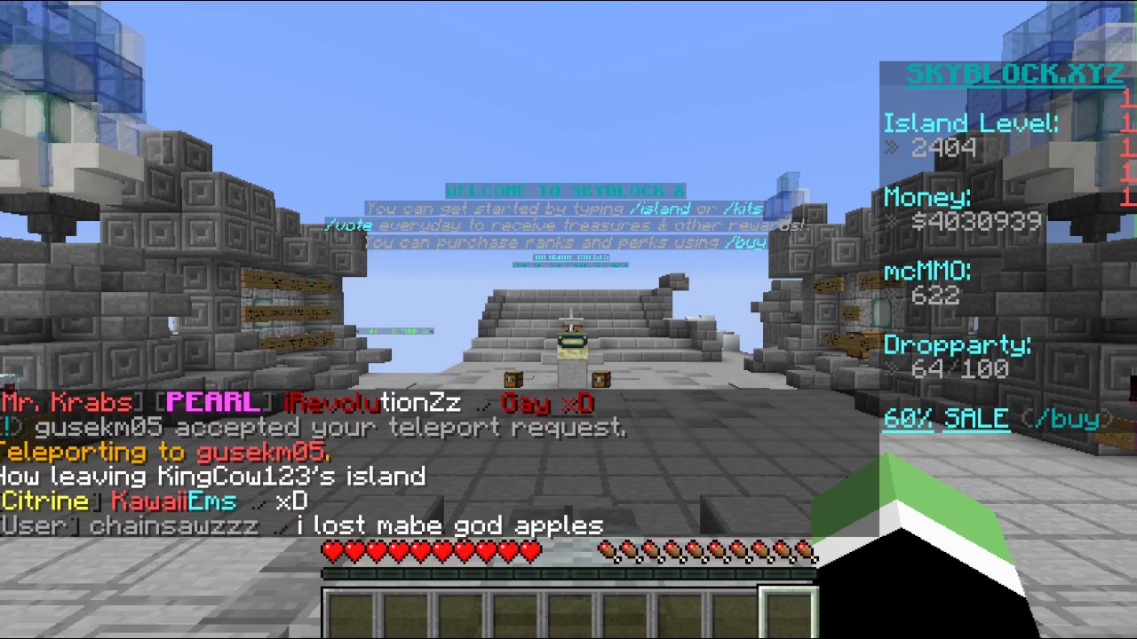 Skyblock XYZ - Server X - TP=Killing - YouTube