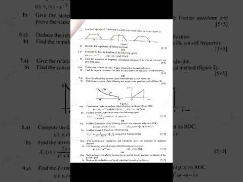 Signals and Systems Previous Year Question Paper R22 | R18 Jntuh ECE ...