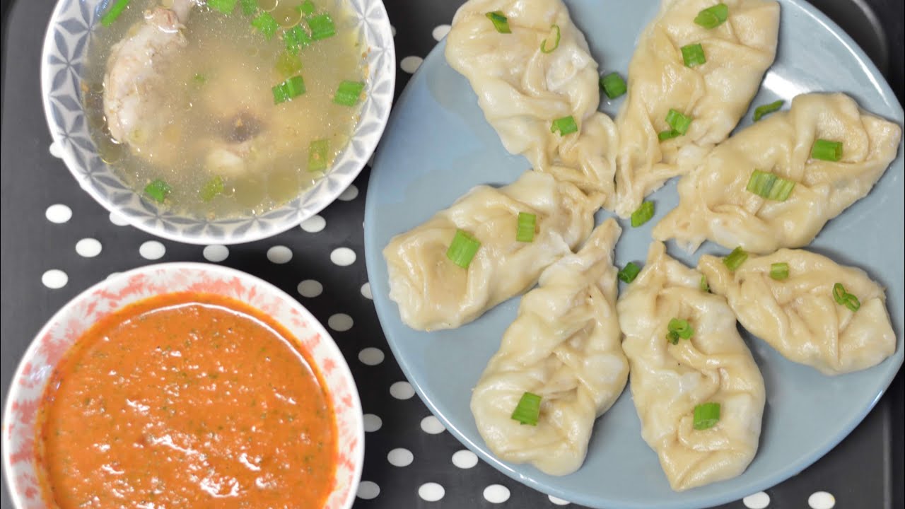 Chicken Momo | Chicken Steam Momo | Momo Chutney | Momo Sauce | Momo ...