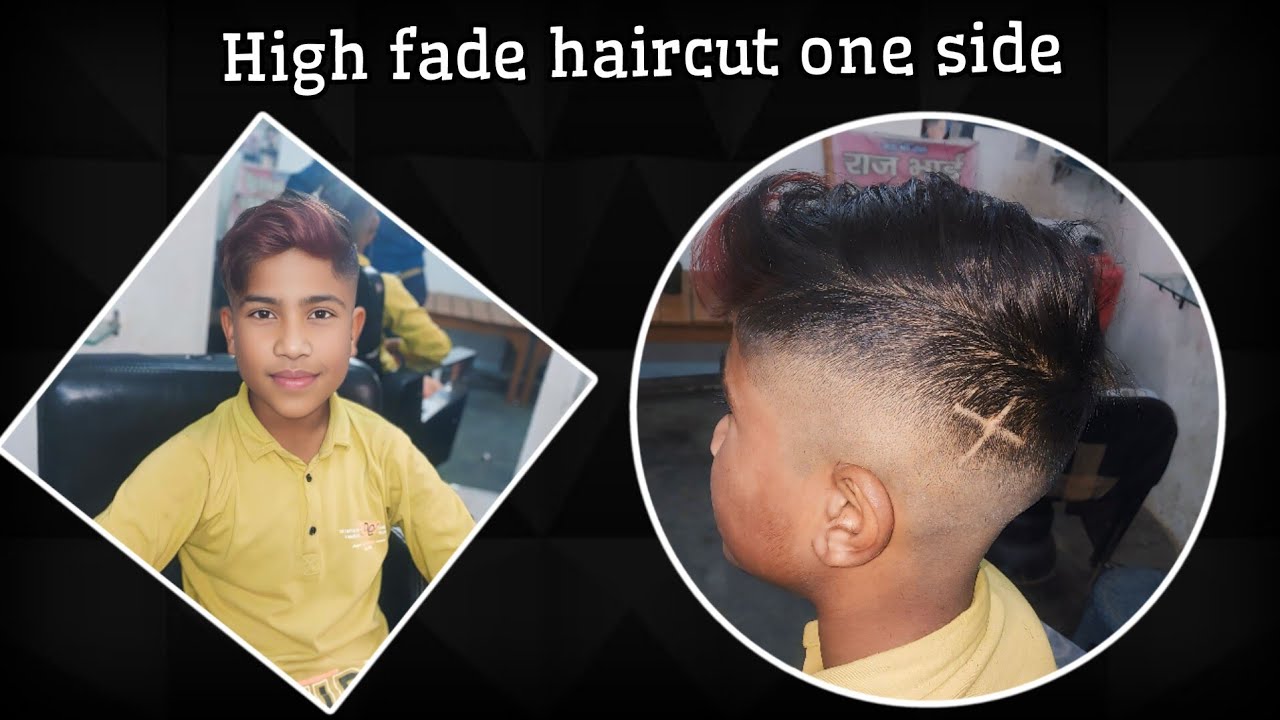 High fade haircut one side | fade haircut boy indian | हाई फेड हेयरकट ...