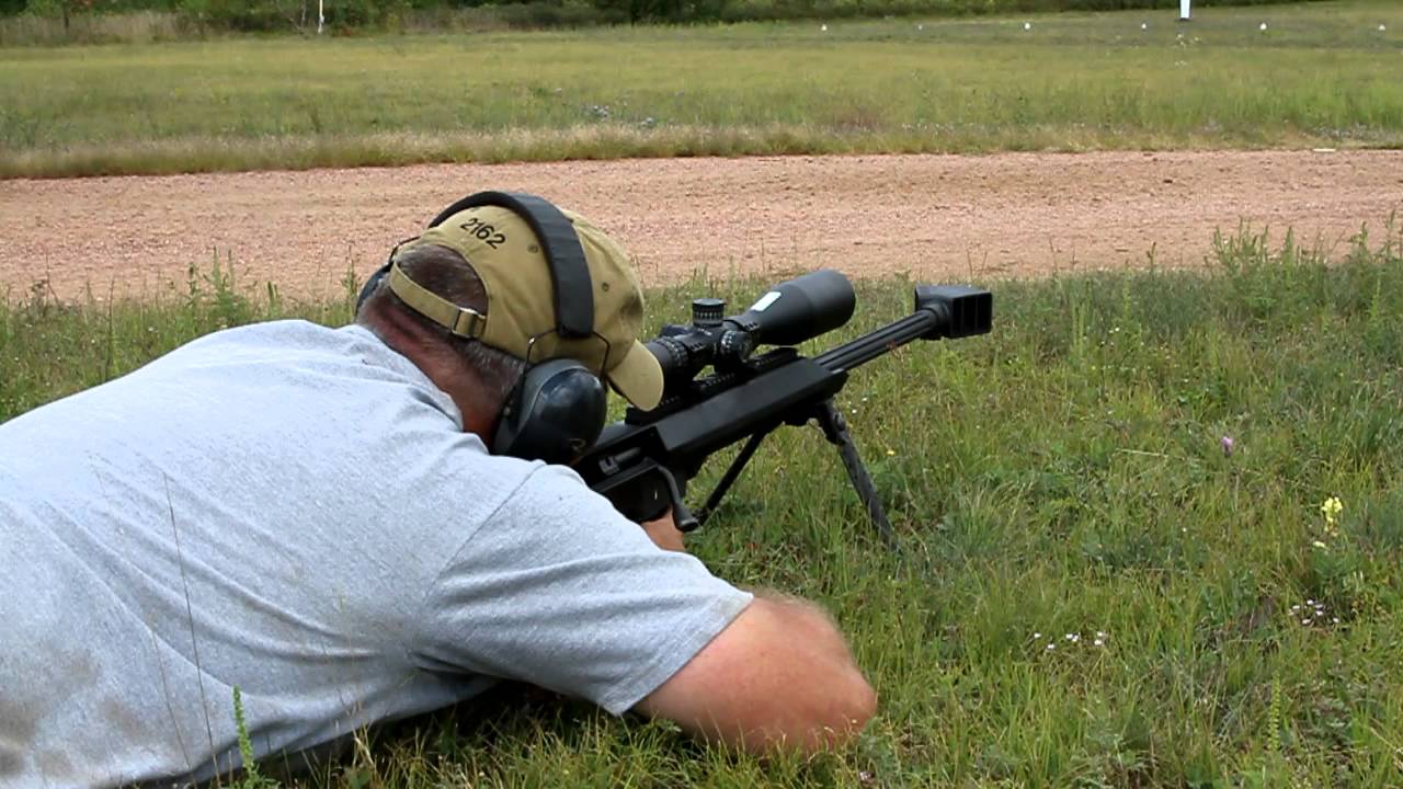 Cwfirearms sights in a barrett 50 cal with Nightforce scope. - YouTube
