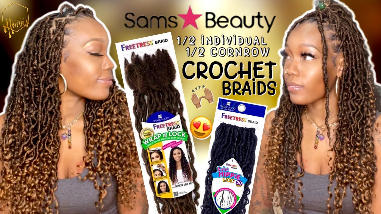 Versatile Crochet FAUX LOCS in 2 hrs 😍 Freetress BOHO HIPPIE LOCS ...