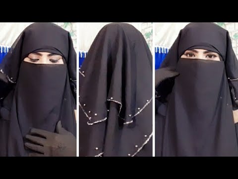 3 Layer Niqab Tutorial With Gloves || Easy & Full Coverage 4 Layer Niqab Style || Hijab Tutorial ❤