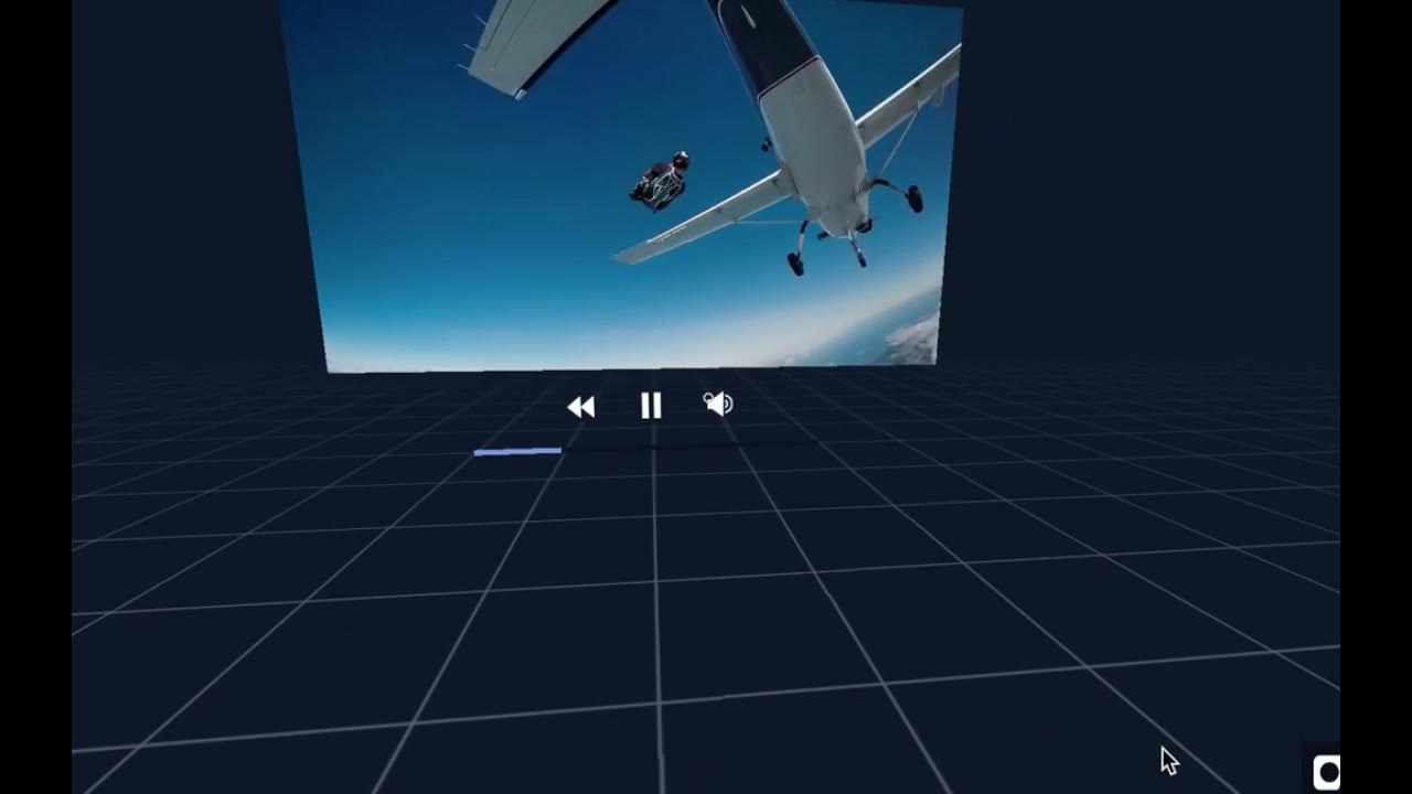 WebVR video player with A-Frame - YouTube