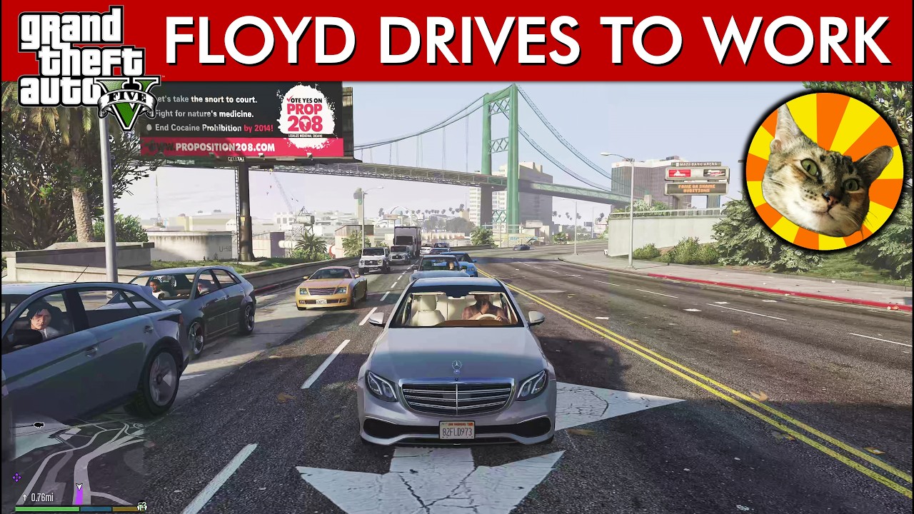 Floyd drives to work | Just Driving #270 | GTA V - YouTube