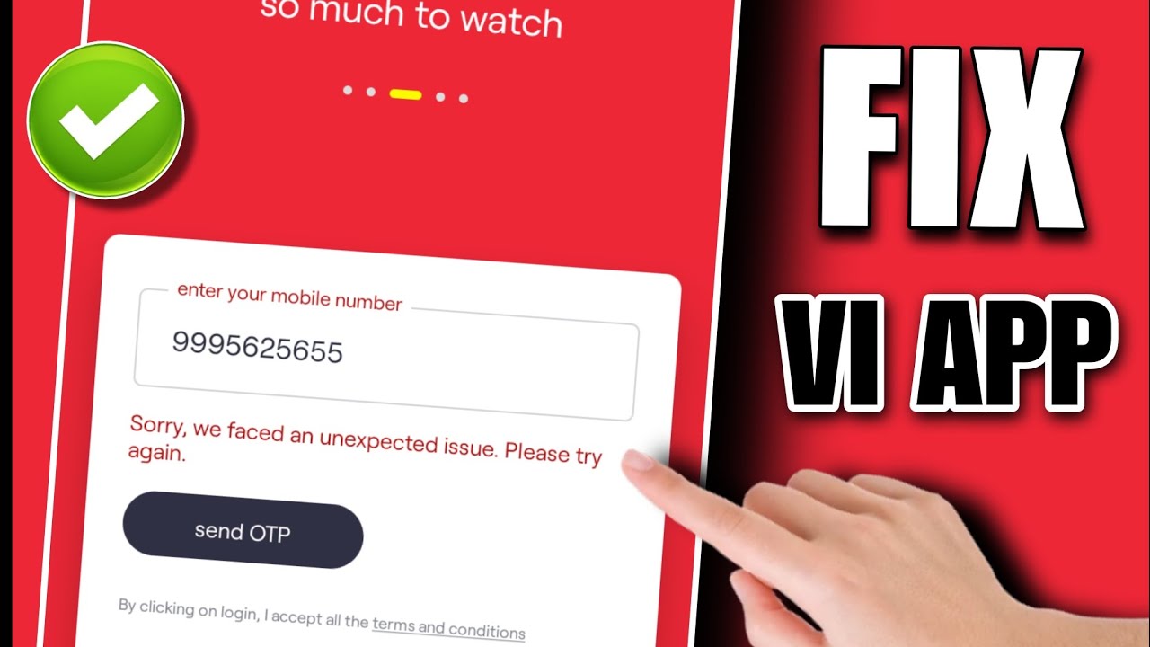 vi app login problem 2023 | sorry we faced an unexpected issue please ...