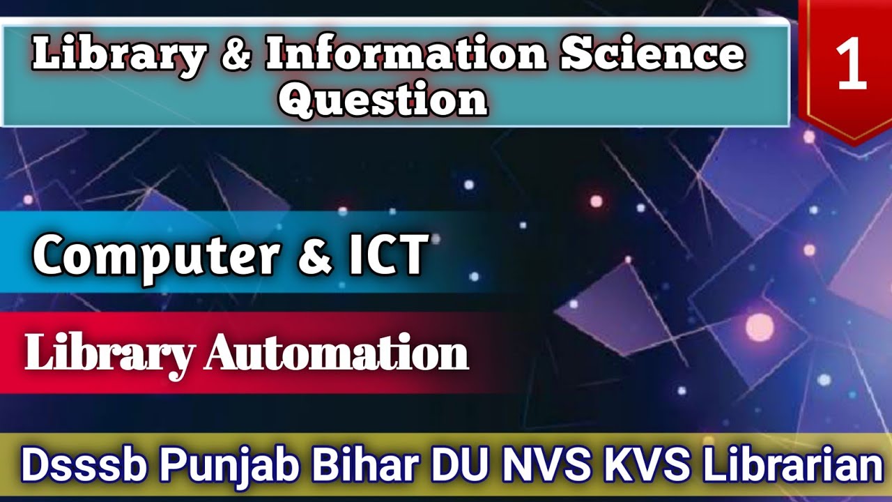 Library computer ICT(Information & communication technology) and ...