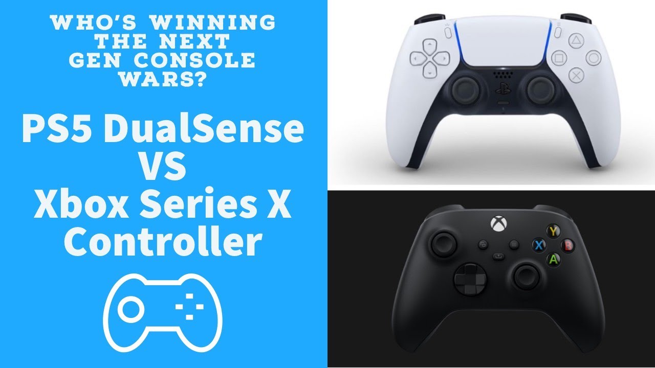 PS5 DualSense Controller VS Xbox Series X Controller~Comparison 2020 ...