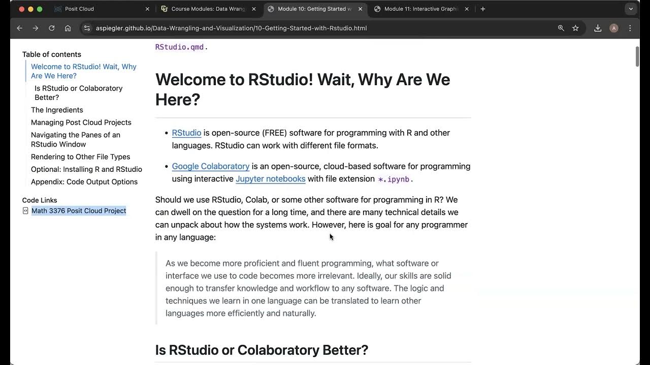 Should We Use Google Colaboratory or RStudio? - YouTube