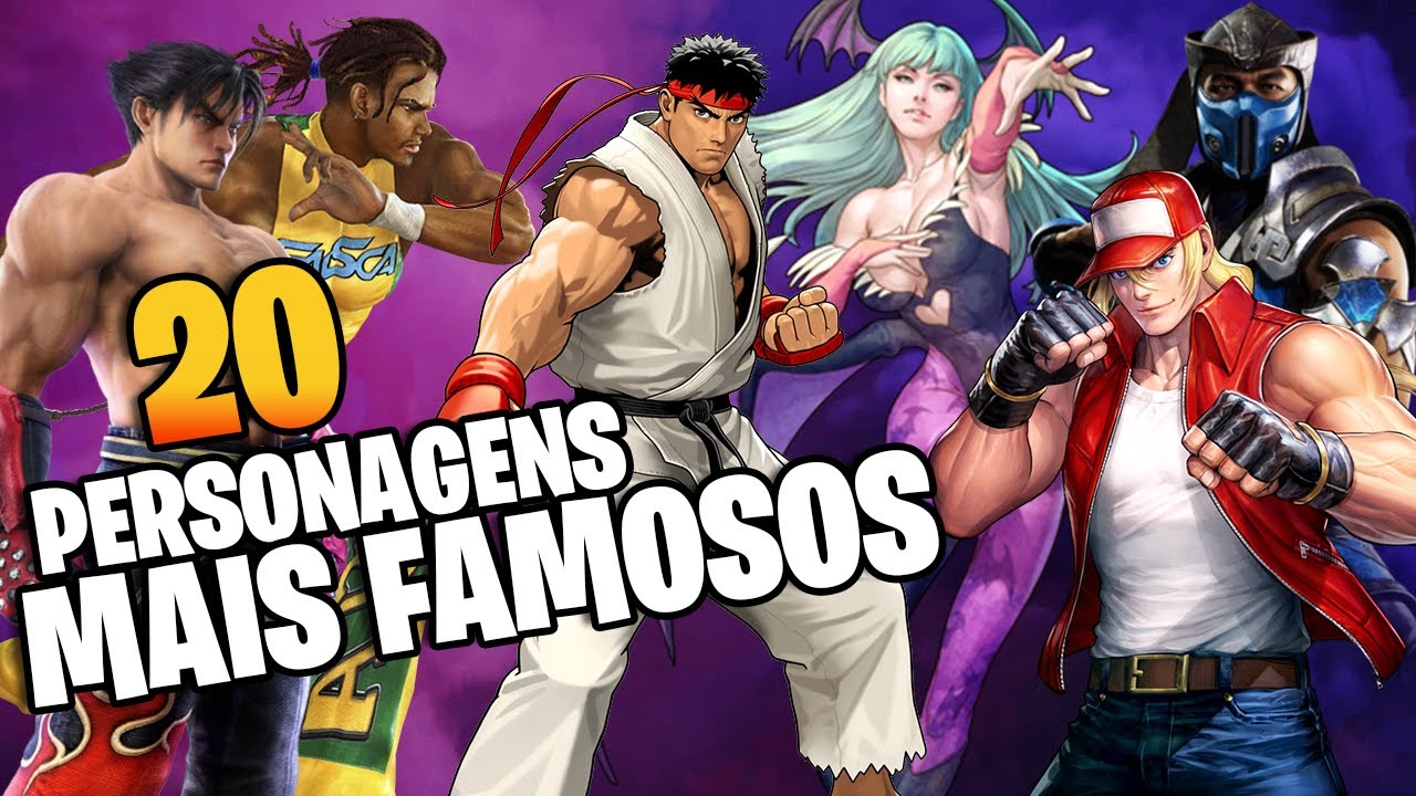 20 PERSONAGENS MAIS FAMOSOS DE JOGOS DE LUTA - TOP 20 - YouTube