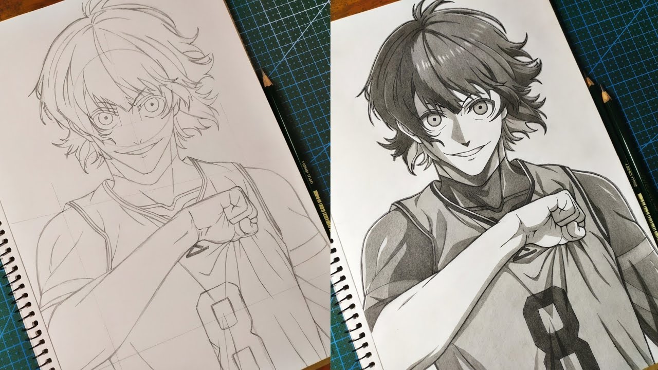 Cara Menggambar "Bachira Meguru" [Blue Lock] | Drawing Tutorial - Step ...