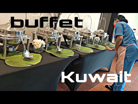buffet catering set-up in Kuwaiti House