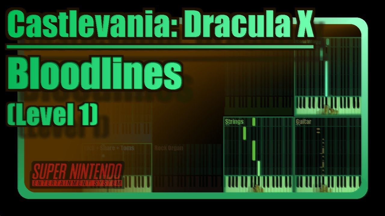 Bloodlines (Castlevania: Dracula X, SNES) 🎹 Keyboard Cover - YouTube