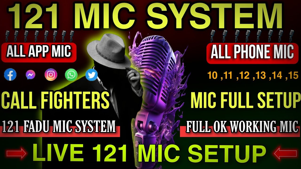 121 Mic System| Call Fight 121 Mic System 2025|Android Call Fight Mic ...