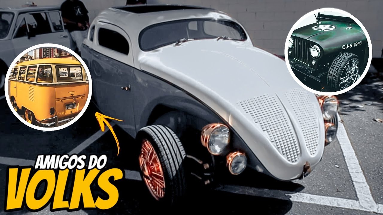 FUSCA HOT ROD // MINI KOMBI 1974 // JEEP 1963 // EVENTO AMIGOS DO VOLKS ...