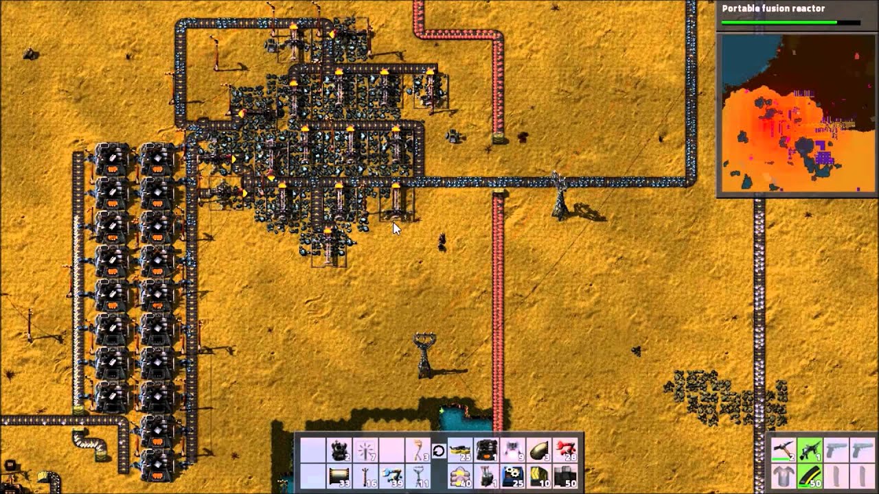 Factorio No Crafting Challenge Ep#34: Iron upgrade - YouTube