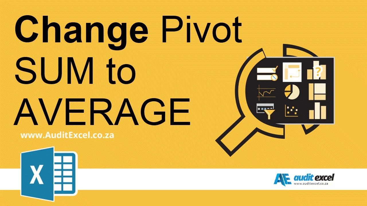 Change SUM To AVERAGE In A Pivot Table YouTube Change SUM To AVERAGE In A Pivot Table YouTube