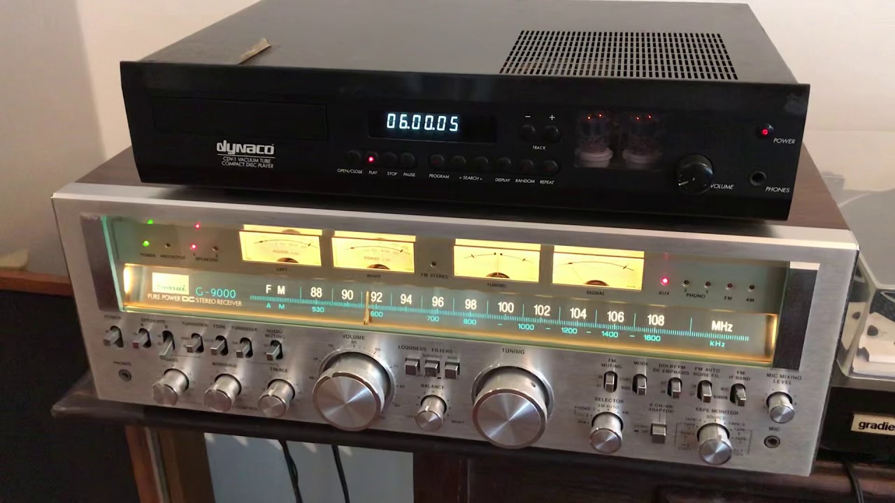 Sansui G-9000 Receiver e Dynaco CD Valvulado - YouTube