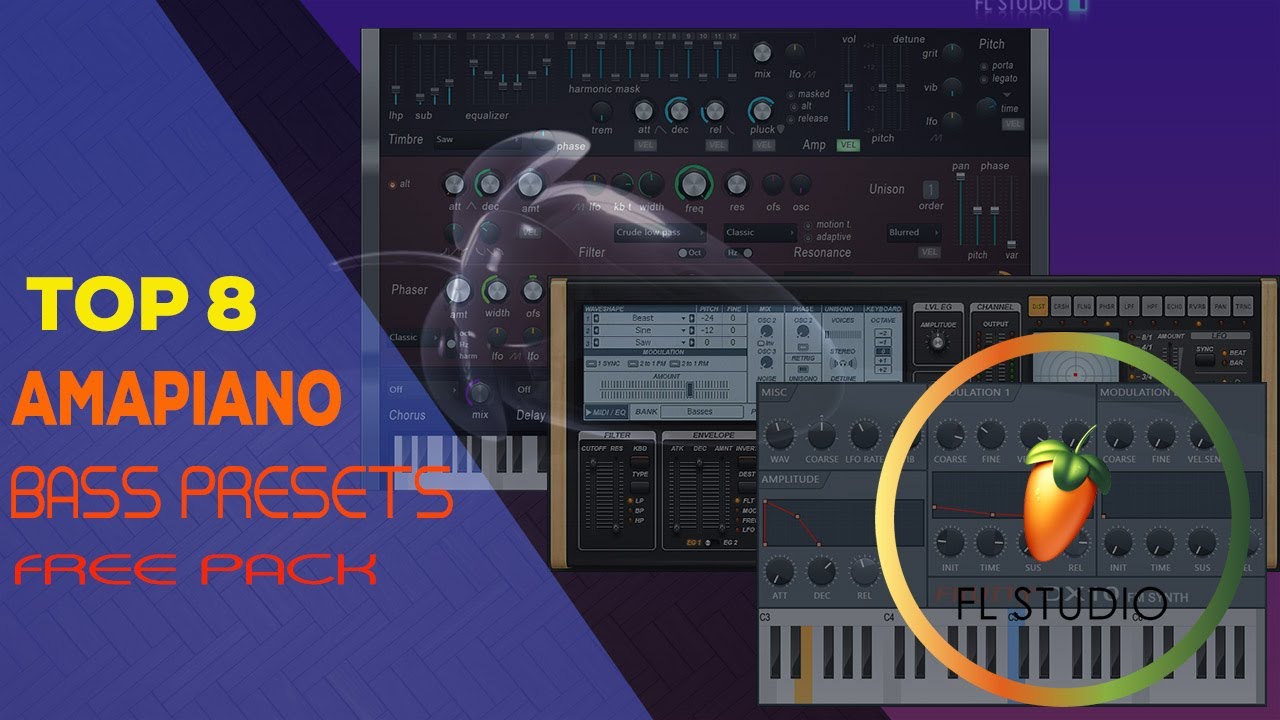 TOP 8 Amapiano Bass Presets + [FREE PRESETS] MR JAZZIQ BUSTA 929 - YouTube
