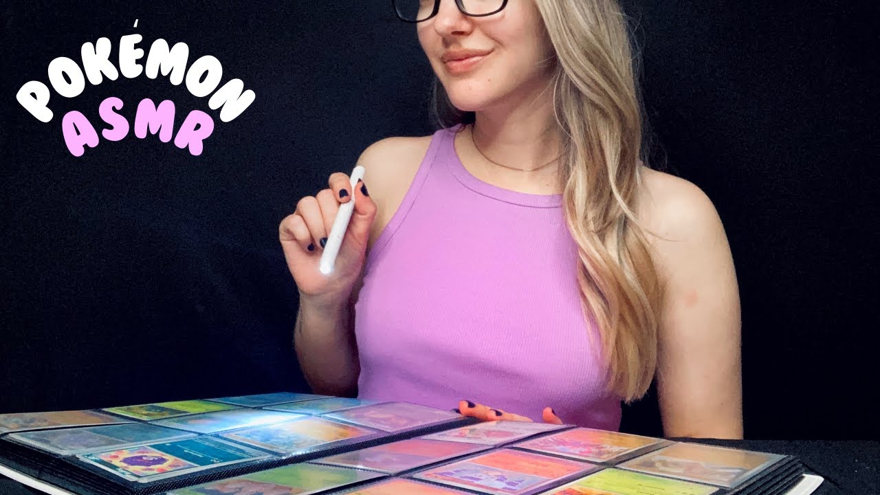 ASMR Pokémon Trading Cards 🔥🍃💧 (Soft Spoken ASMR) - YouTube