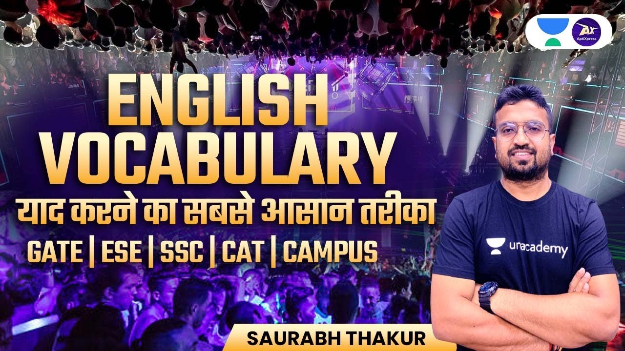 English Vocabulary Most Important Words | GATE | ESE | PSU | CAT ...