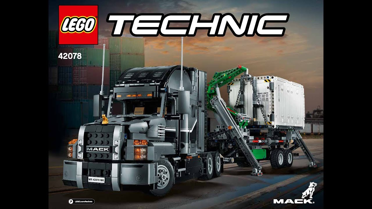 Lego Building Instructions 42078 Technic Mack Anthem 2017 - YouTube