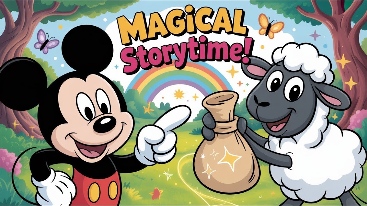 Baa Baa Black Sheep Meets Mickey Mouse | Fun 50-Min Kids Story ...