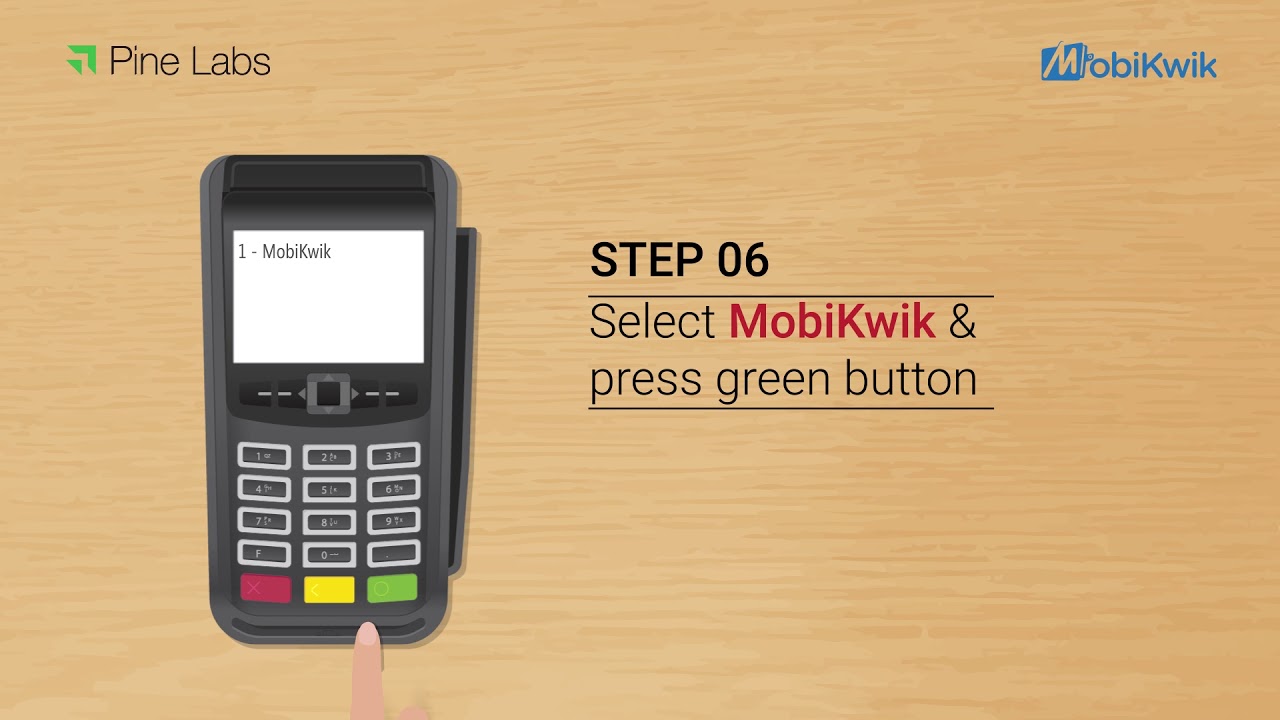 How to make a Mobikwik wallet redemption on a Pine Labs PoS Terminal ...
