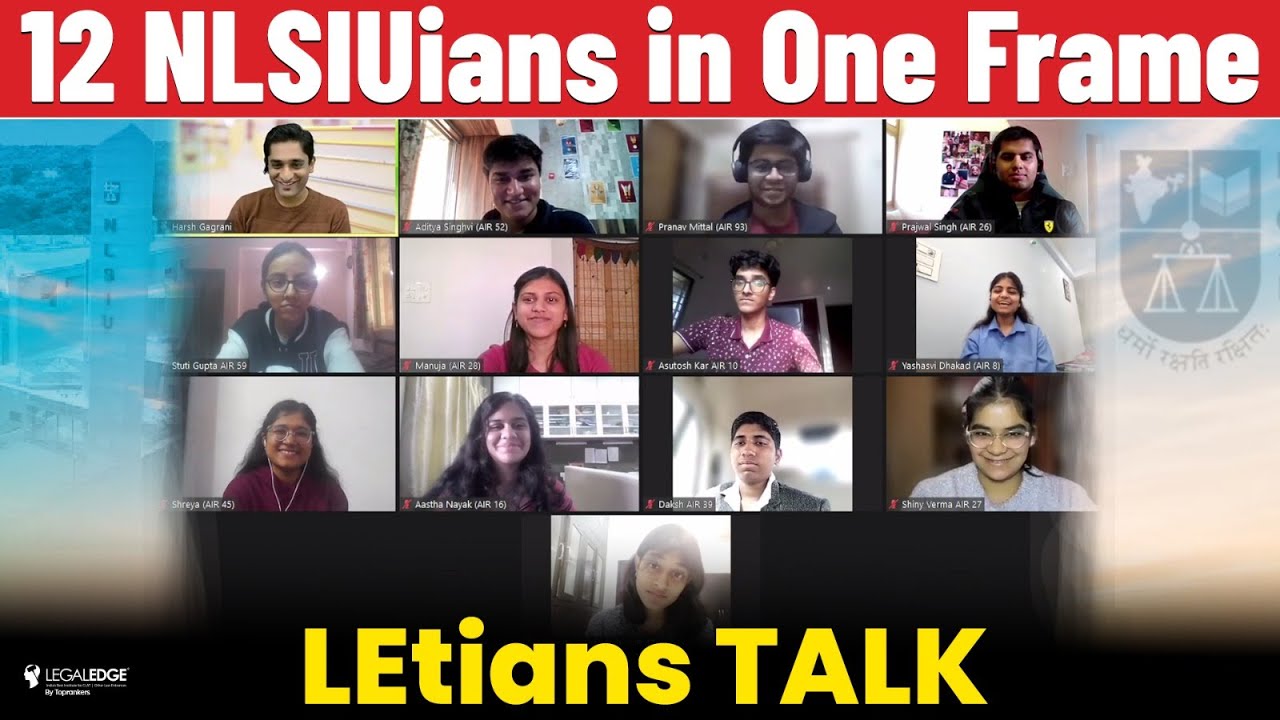 In conversation with NLSIU Students | CLAT 2024 Toppers Interview ...