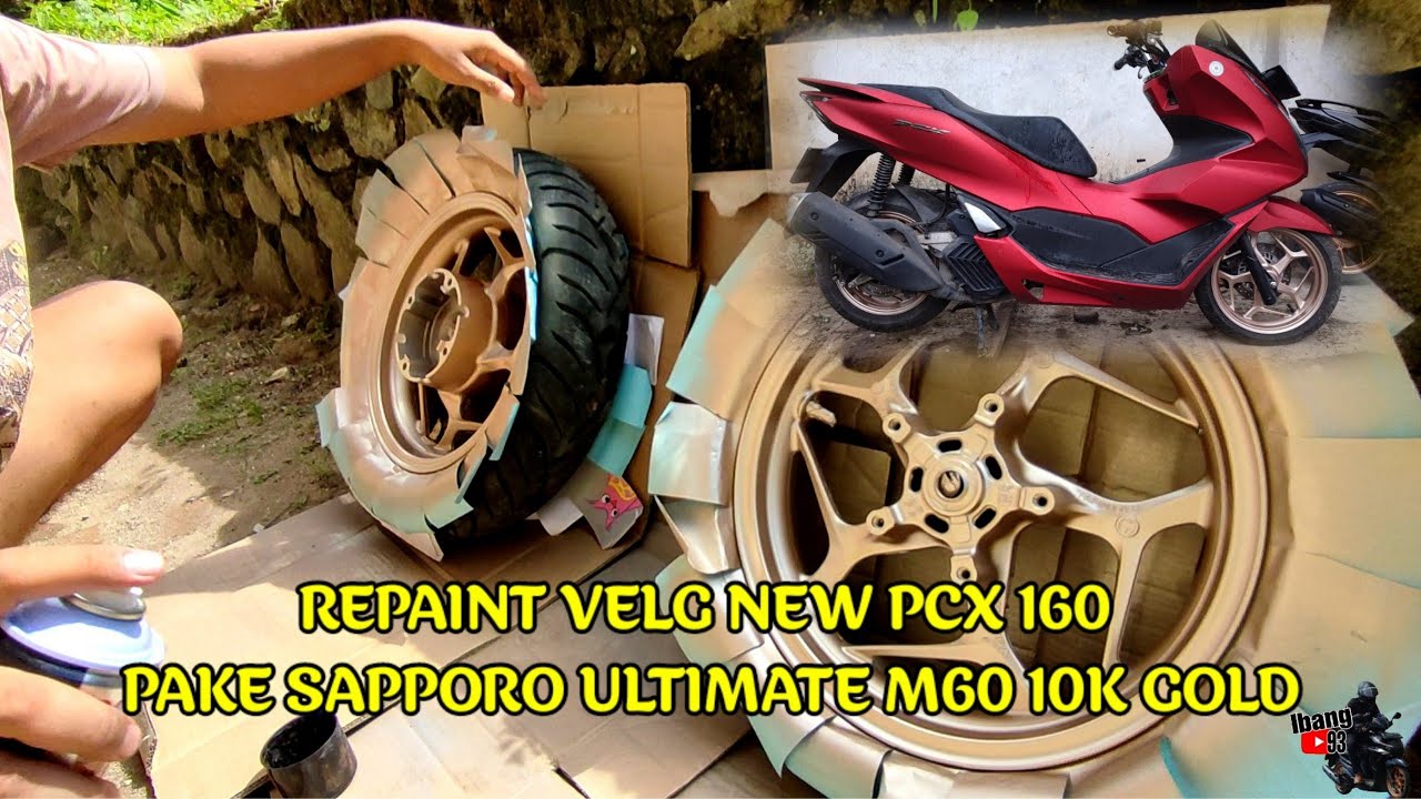 REPAINT VELG PCX 160 NEW || SAPPORO ULTIMATE - YouTube
