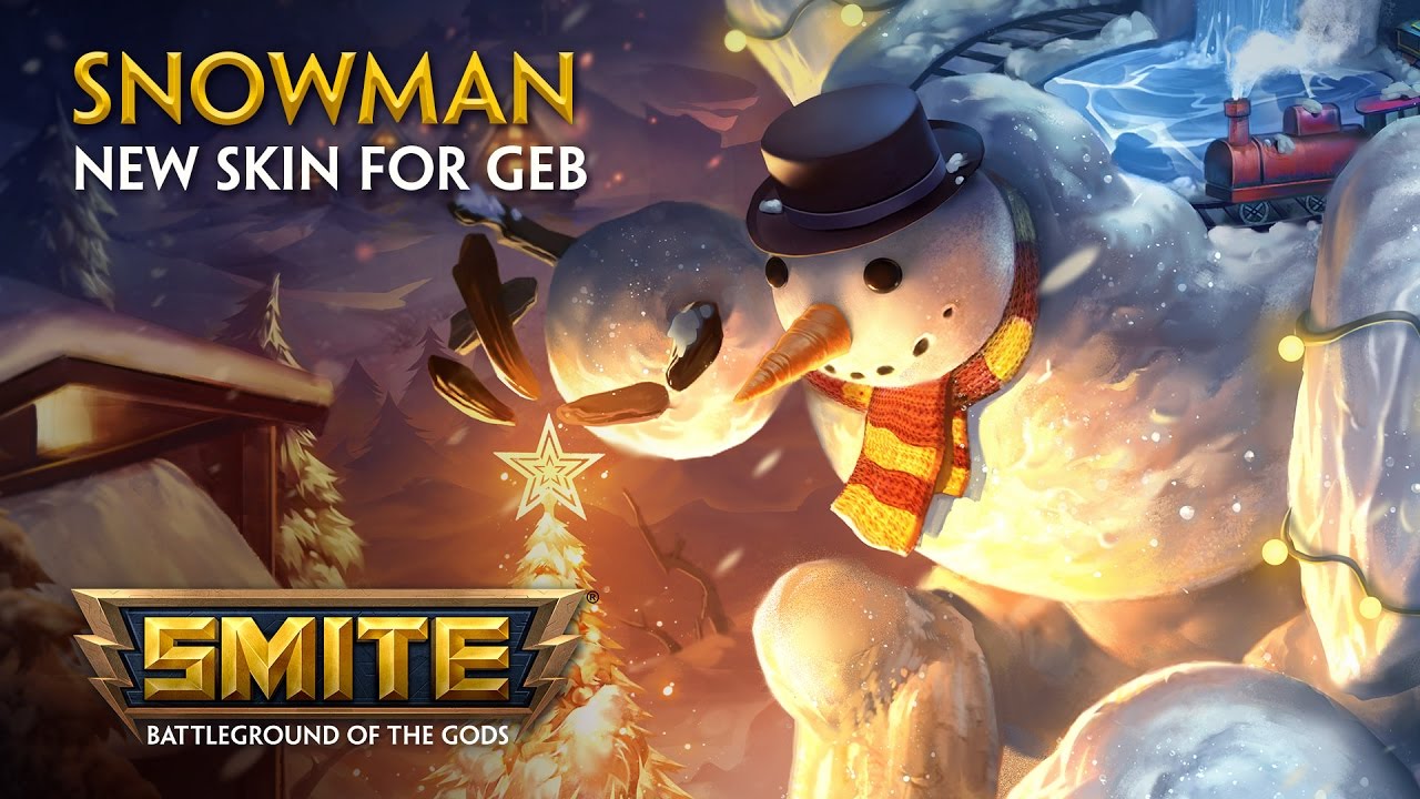 SMITE - New Skin for Geb - Snowman - YouTube