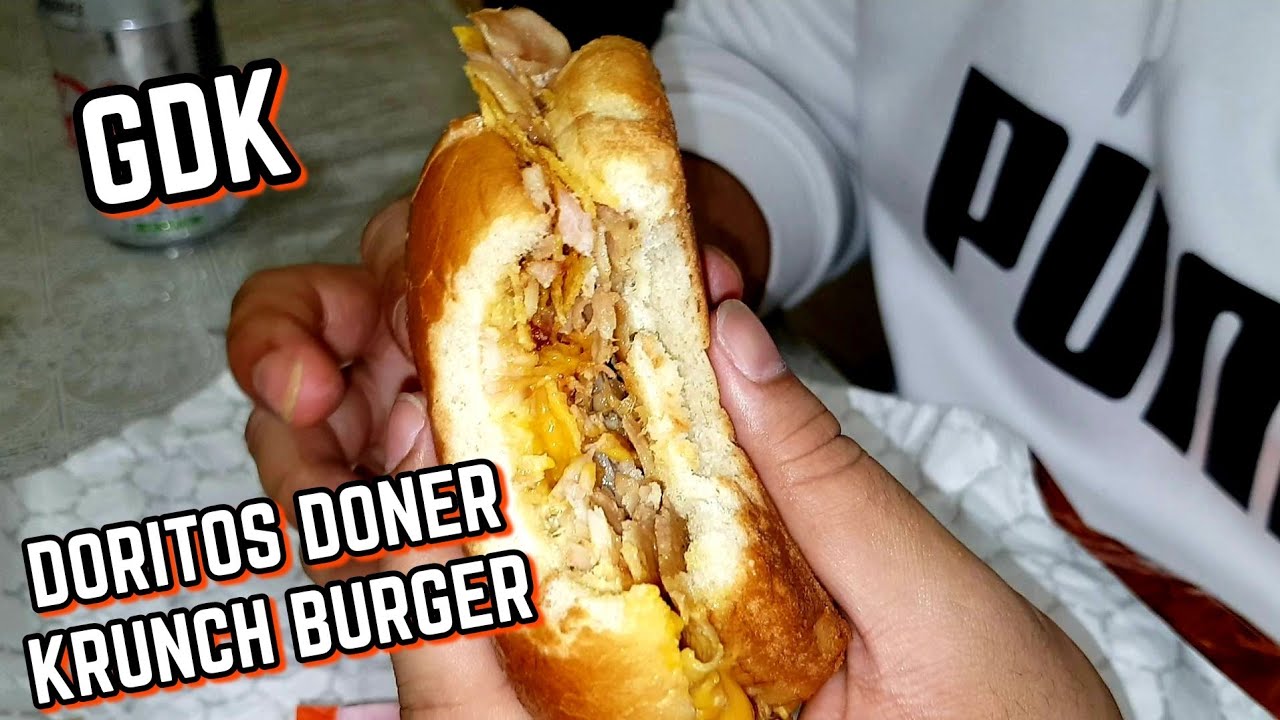German Doner Kebab Doritos Doner Krunch Burger Food Review - YouTube