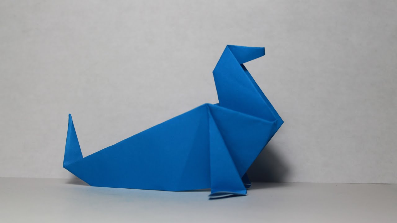 How To Fold an Origami Seal - YouTube