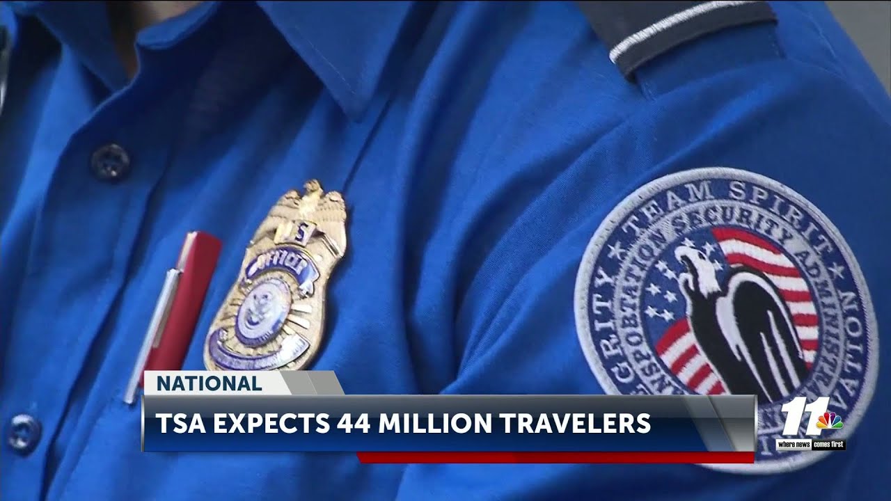TSA expects 44 million travelers during holiday season - YouTube