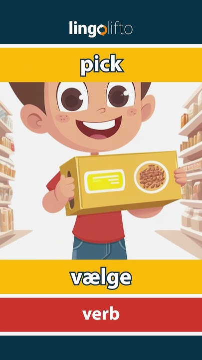 🇬🇧🇩🇰 pick - vælge : vocabulary builder : learn English : Lad os lære engelsk - YouTube