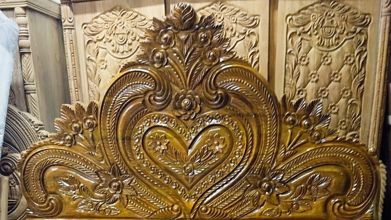 2024 এর চিটাগং সেগুন কাঠের রাজকিয় লাভ খাট। love khat.bed design. - YouTube