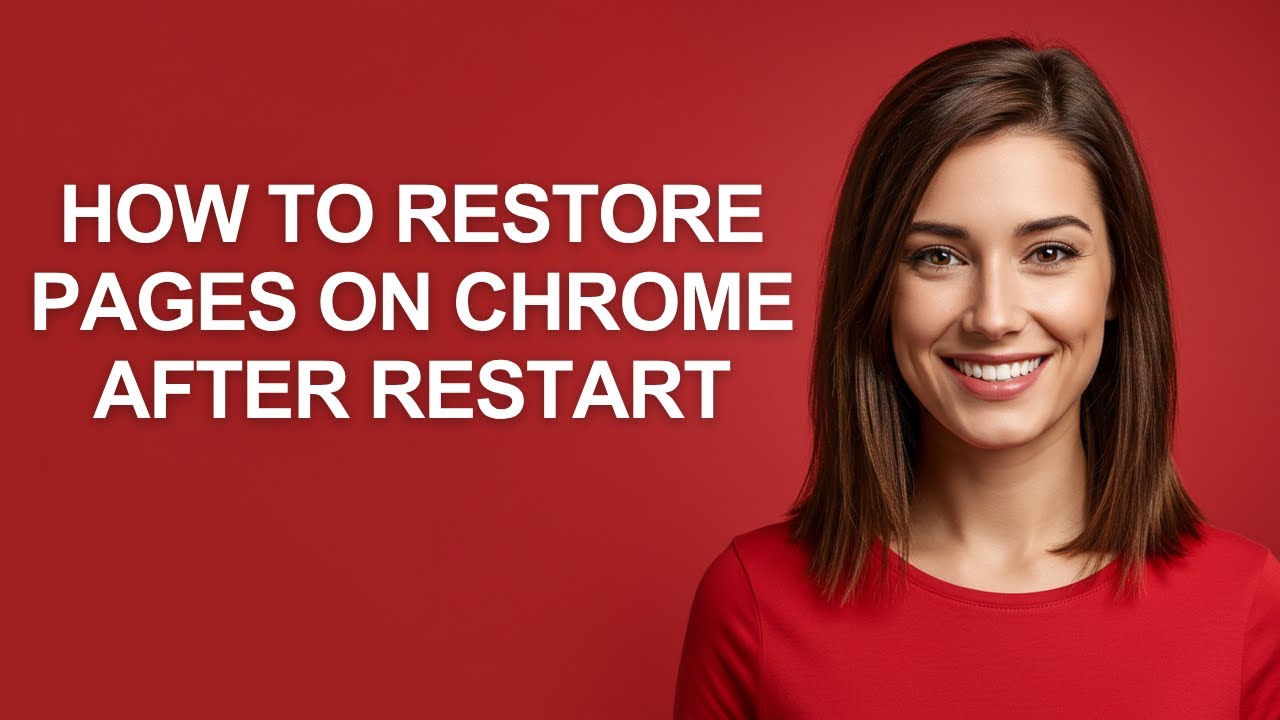 How to Restore Pages on Chrome After Restart - AshleyHowTo - YouTube