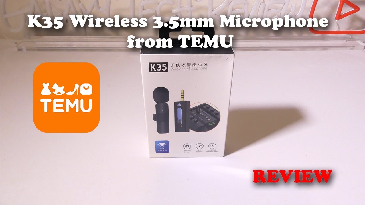 K35 Wireless Microphone from TEMU Review - YouTube