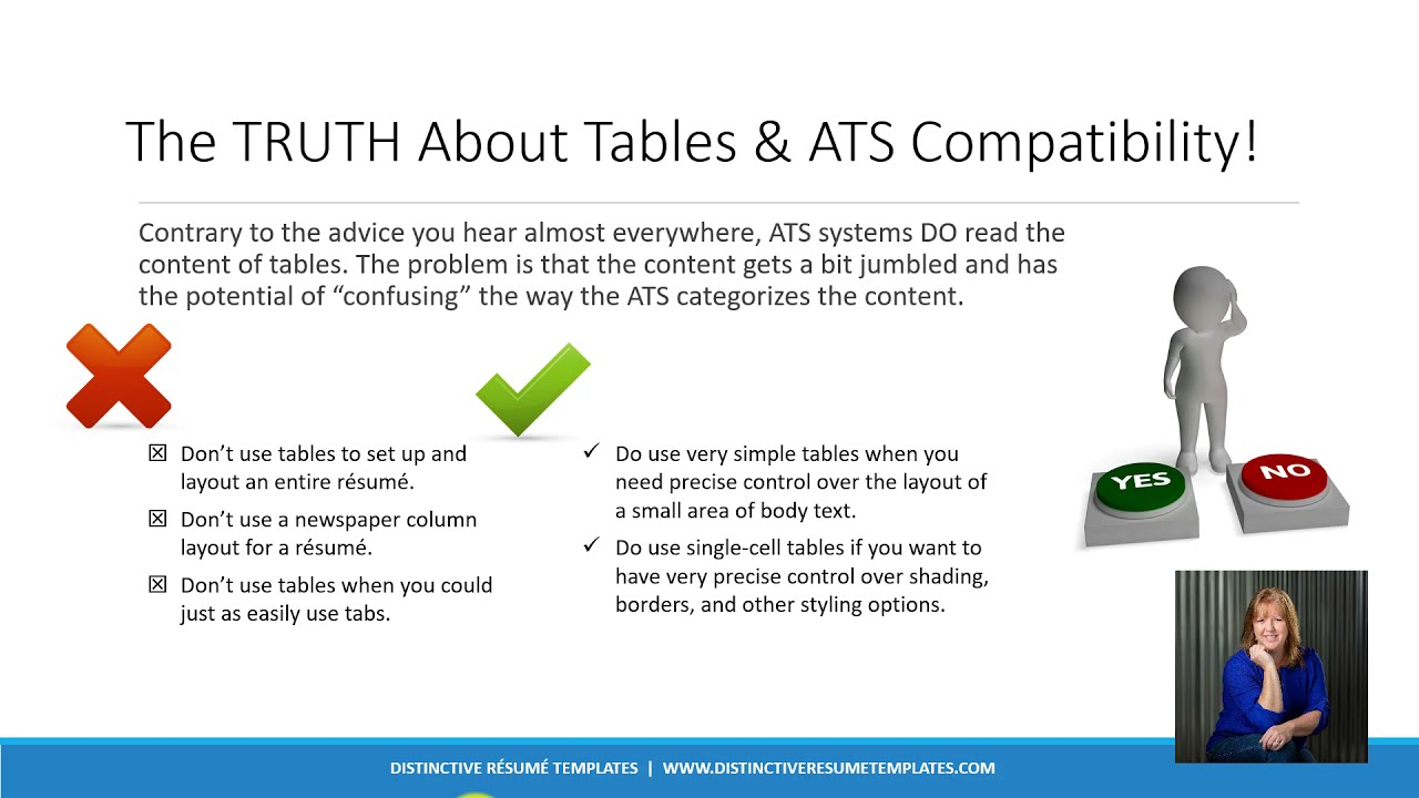 The Truth About Using Tables in ATS-Compatible Resumes - YouTube
