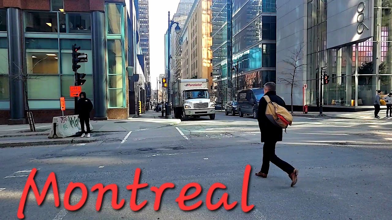 Montreal Canada City Minus 14 C Tour - YouTube