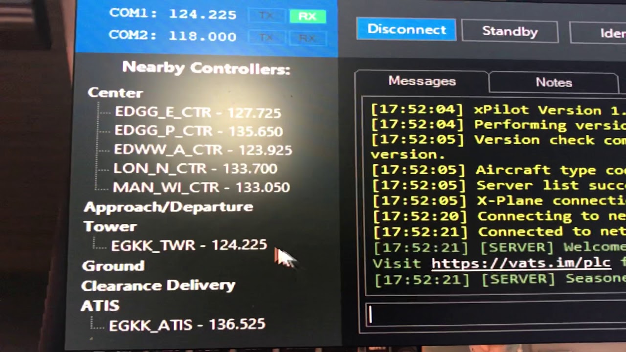 Vatsim radio frequency change. - YouTube